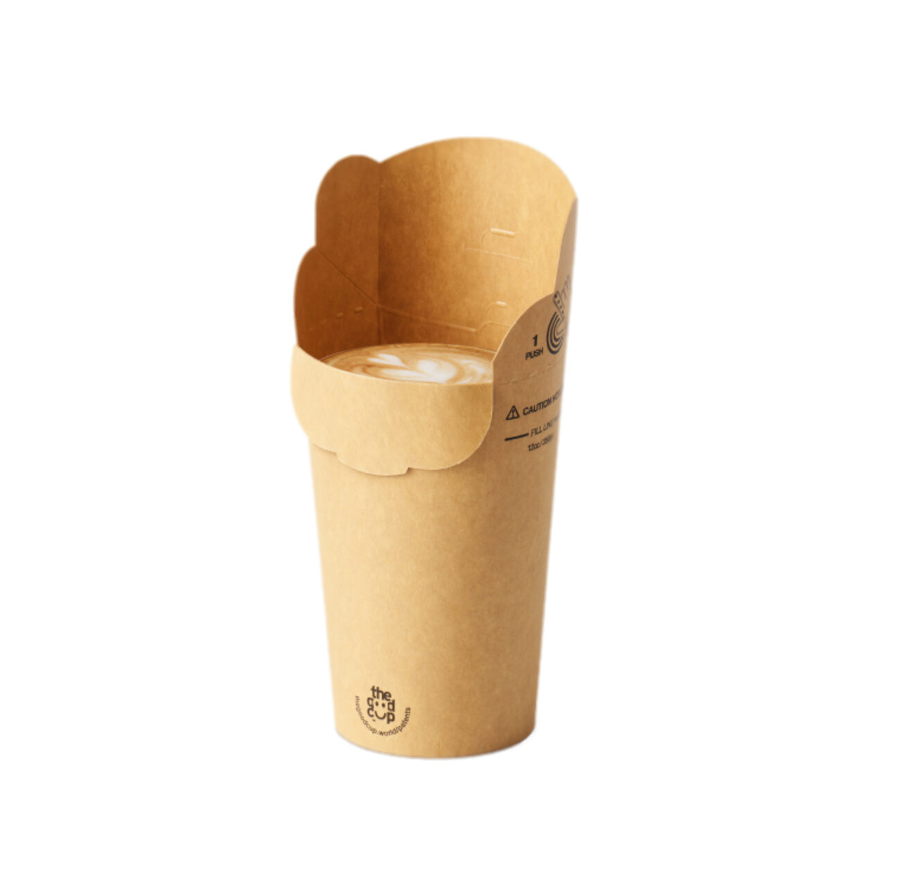 Foldable Lid Disposable Paper Cups (Packs of 50) | Get Set Hire UK